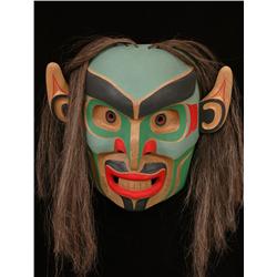 Kwaguilth Bukwus Mask Carved by Tony Hunt Jr. 17" H. 20" W.