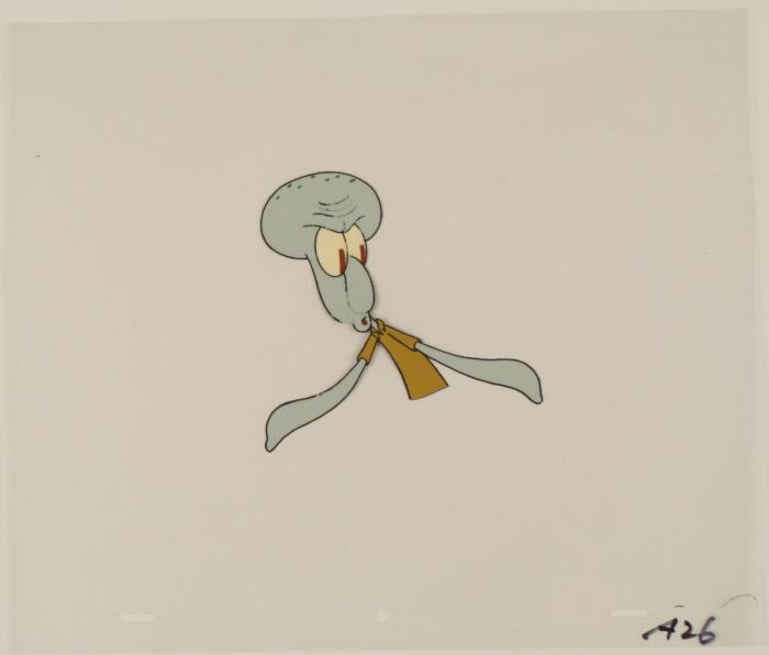 SpongeBob Original Squidward Open Arms Cel Animation