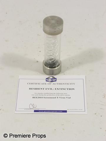 Resident Evil: Extinction T-Virus Vial Movie Props