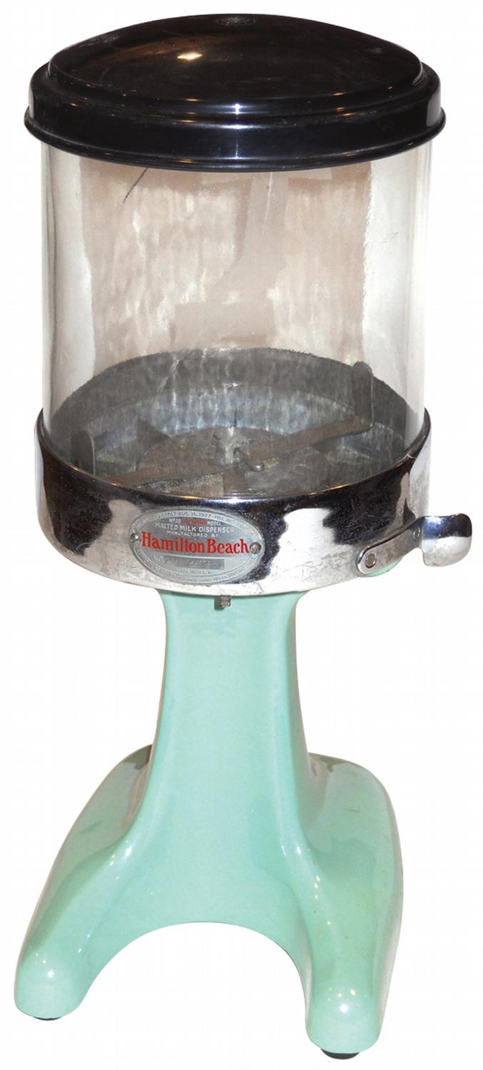 Soda fountain Hamilton Beach malted milk powder dispenser, mint green ...