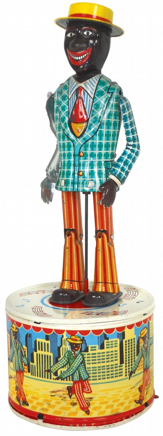 Toy, Black Tap Dancer, litho on tin, battery-operated, Japan, figure in ...