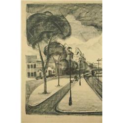 MARTIN LINSEY SIGNED LITHOGRAPH "SHAKER SQUARE"