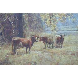 WALTER L. GREENE OIL PAINTING ON CANVAS