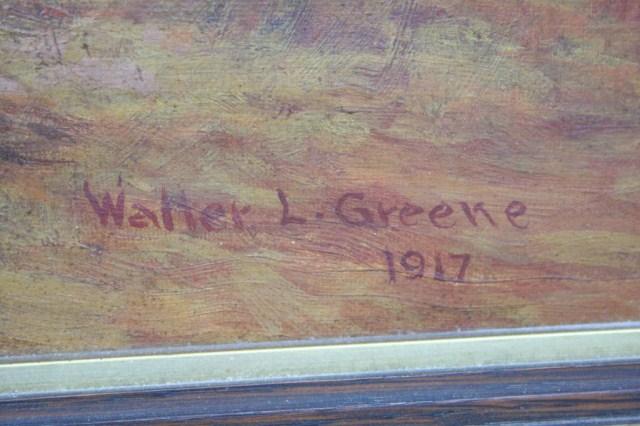 WALTER L. GREENE OIL PAINTING ON CANVAS