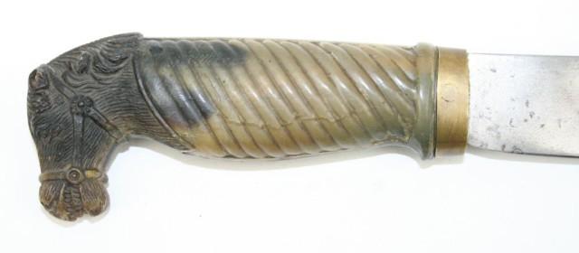 REVOLUTIONARY WAR SHORT SWORD HORSE HEAD HILT