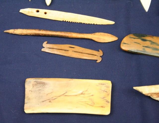 ALASKAN WALRUS IVORY & BONE TOOLS