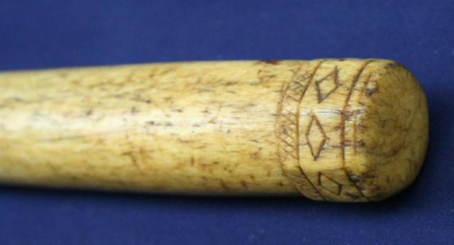 19TH CENTURY WHALE BONE FID NET NEEDLE