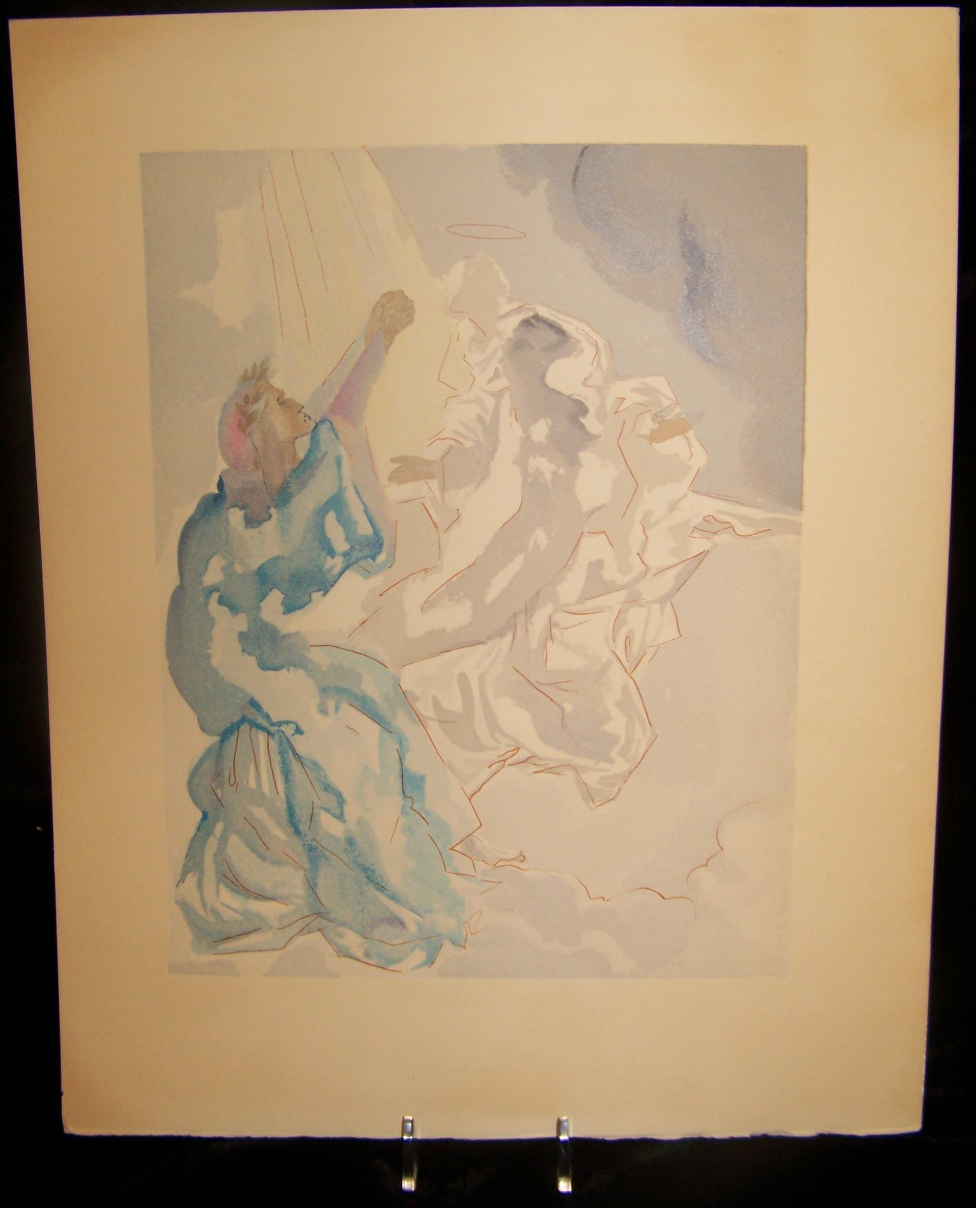 Salvador Dali Original Woodblock from Divine Comedy