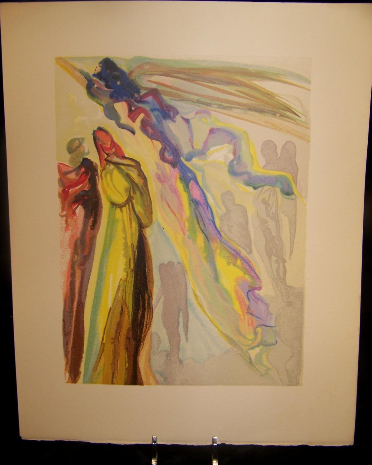 Salvador Dali Original Woodblock from Divine Comedy