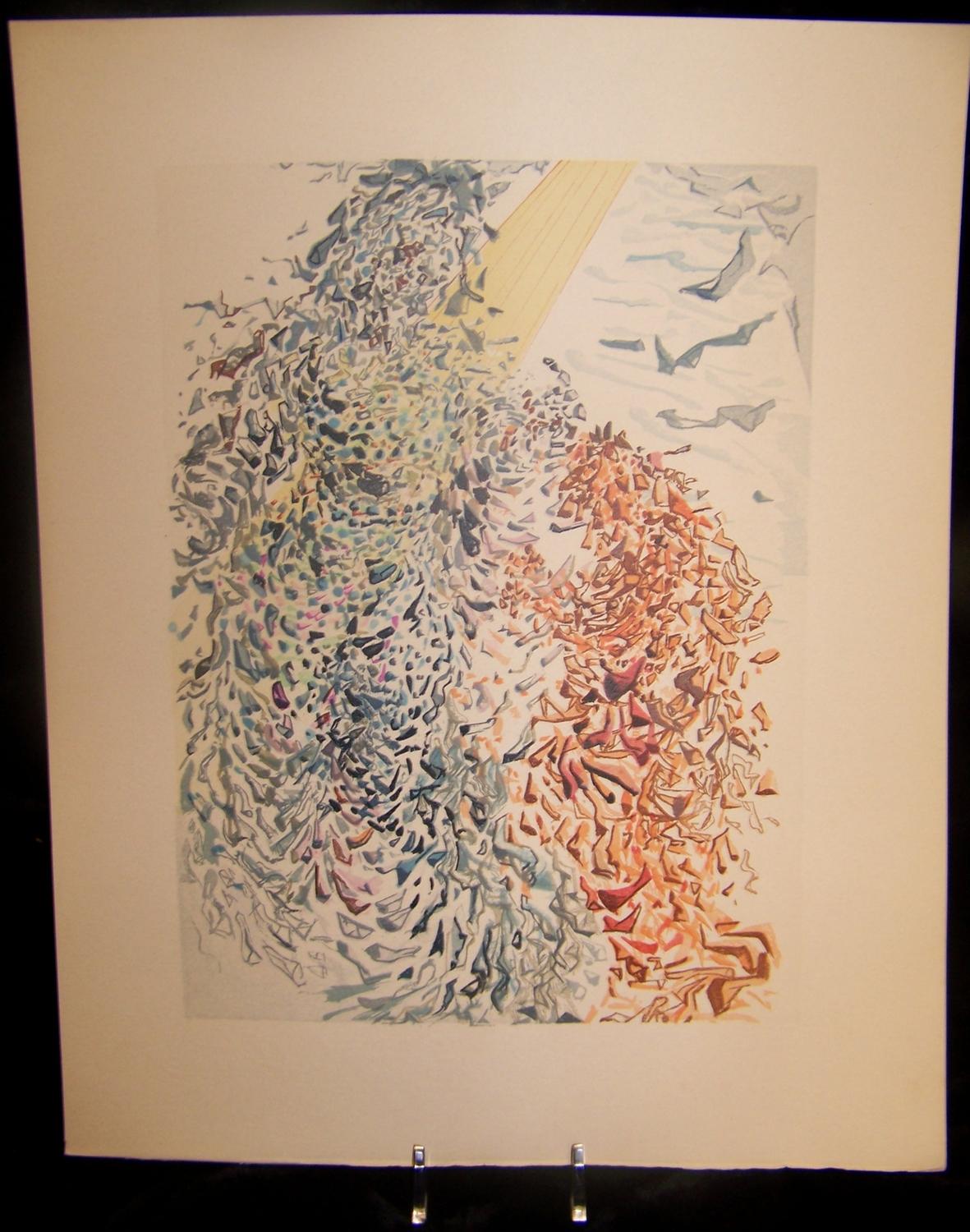 Salvador Dali Original Woodblock from Divine Comedy