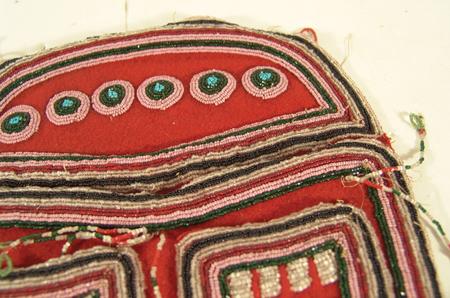 Salish Beaded Wall Pocket