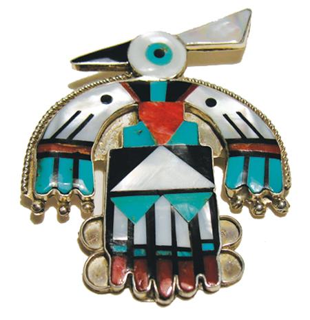 Zuni Pin/Pendant - Eldred Martinez