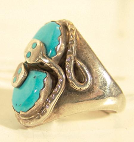 Zuni Snake Ring - Effie Calavaza