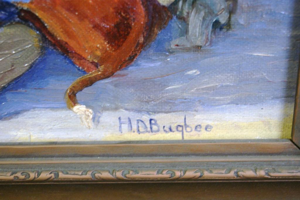 Harold Dow Bugbee (1900-1963) 18"x24" o/c Western Roundup