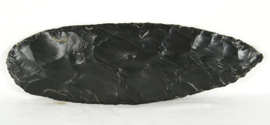 Rare 18" Obsidian Dance Blade - encased A HUGE and very broad obsidian ...