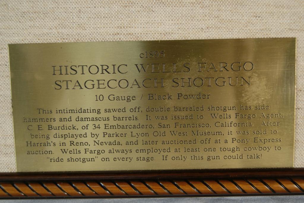 Wells Fargo 10ga Black Powder shotgun ca 1895 This intimidating sawed ...