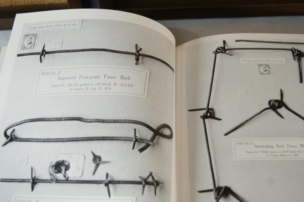 Mounted Barbed wire collection w Museum book