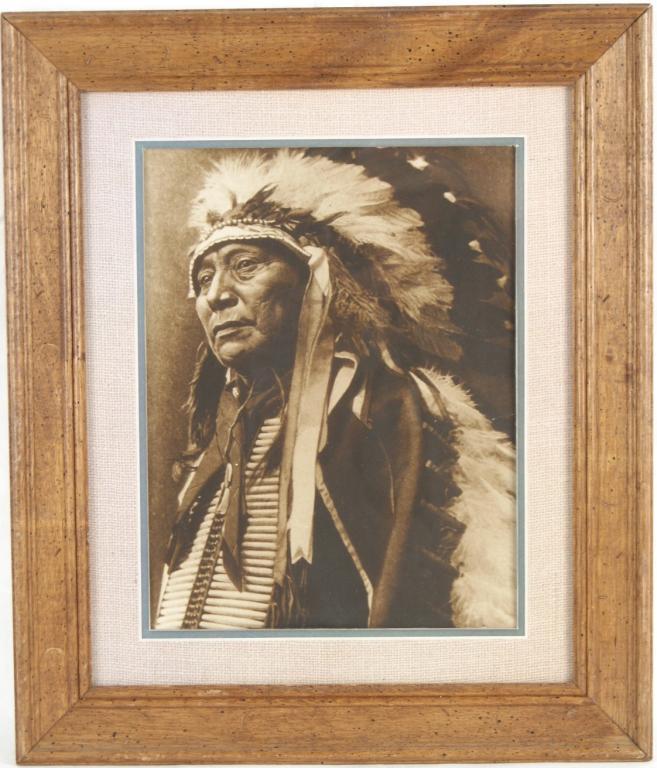 Photograph of Sioux chief Running Antelope 10"x13", Chief of the ...