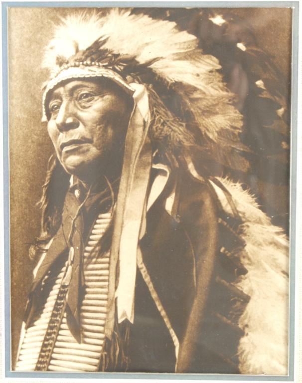 Photograph of Sioux chief Running Antelope 10"x13", Chief of the ...