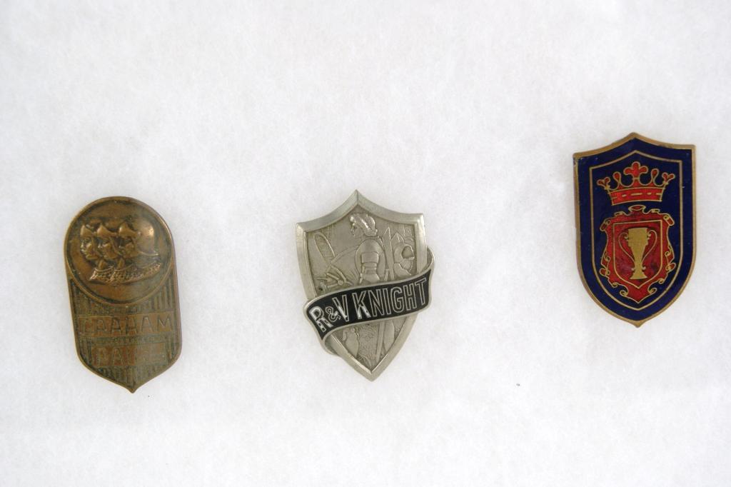 Collection of antique Automobile radiator emblems