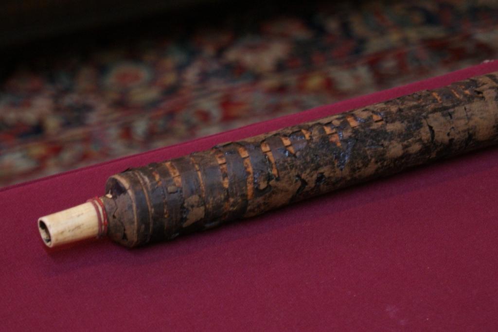 Tribal 8' Blow Gun with bone or ivory mouthpiece