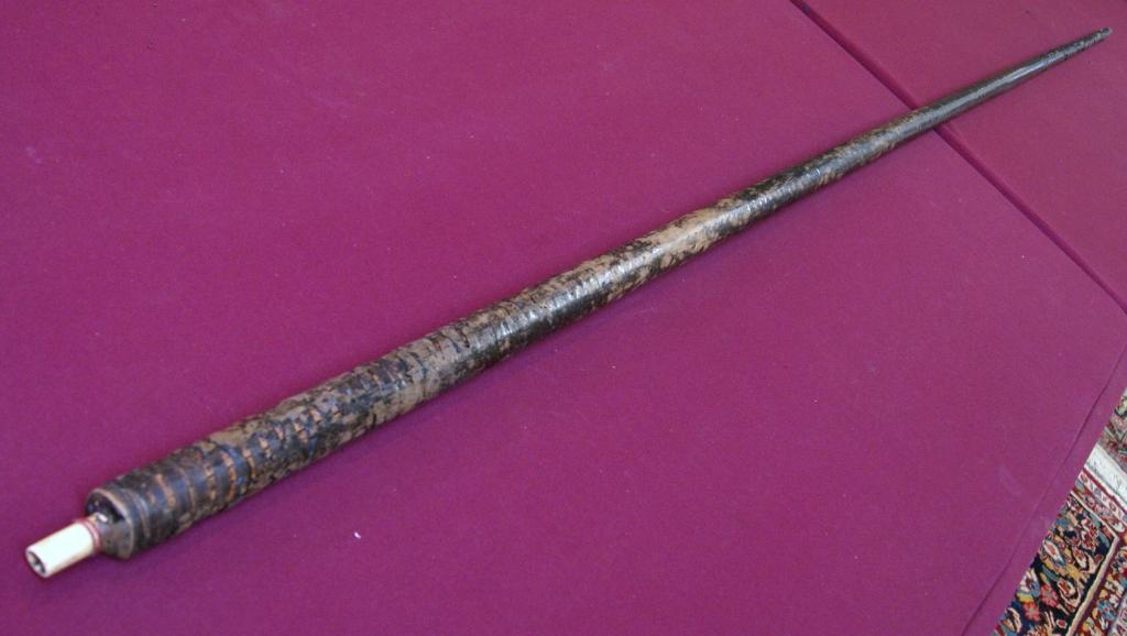 Tribal 8' Blow Gun with bone or ivory mouthpiece