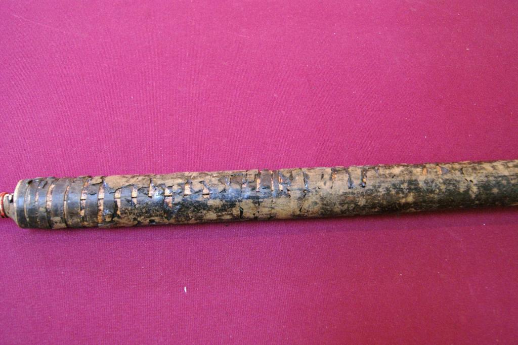 Tribal 8' Blow Gun with bone or ivory mouthpiece