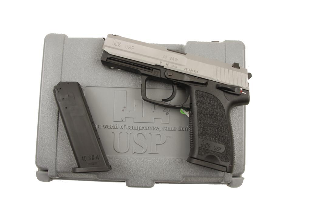 H&K Mdl USP Cal .40S&W SN:22-056375 Double action semi-auto pistol with ...