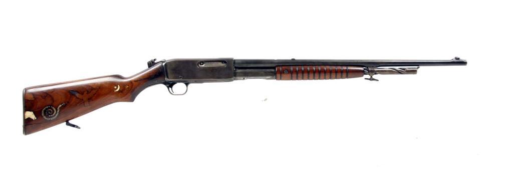 Remington Mdl 14 Cal .25 Rem SN:C57573 Pump action hunting rifle in .25 ...