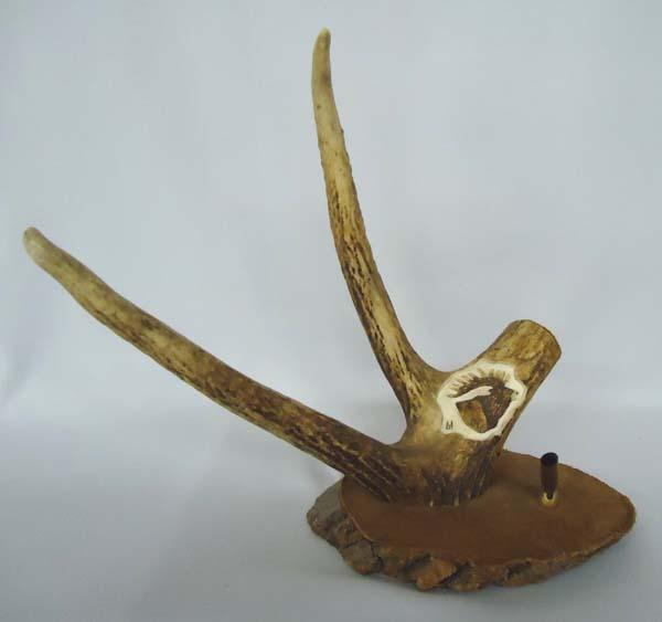 Elk Antler Pen Holder