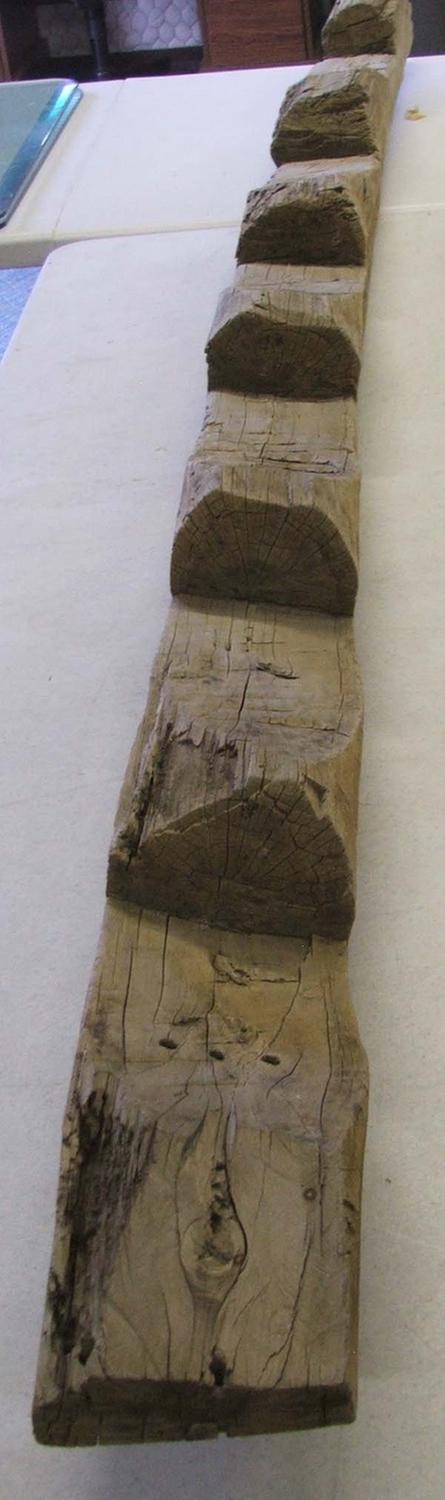 Antique Mexican Historic Solid Wood Ladder