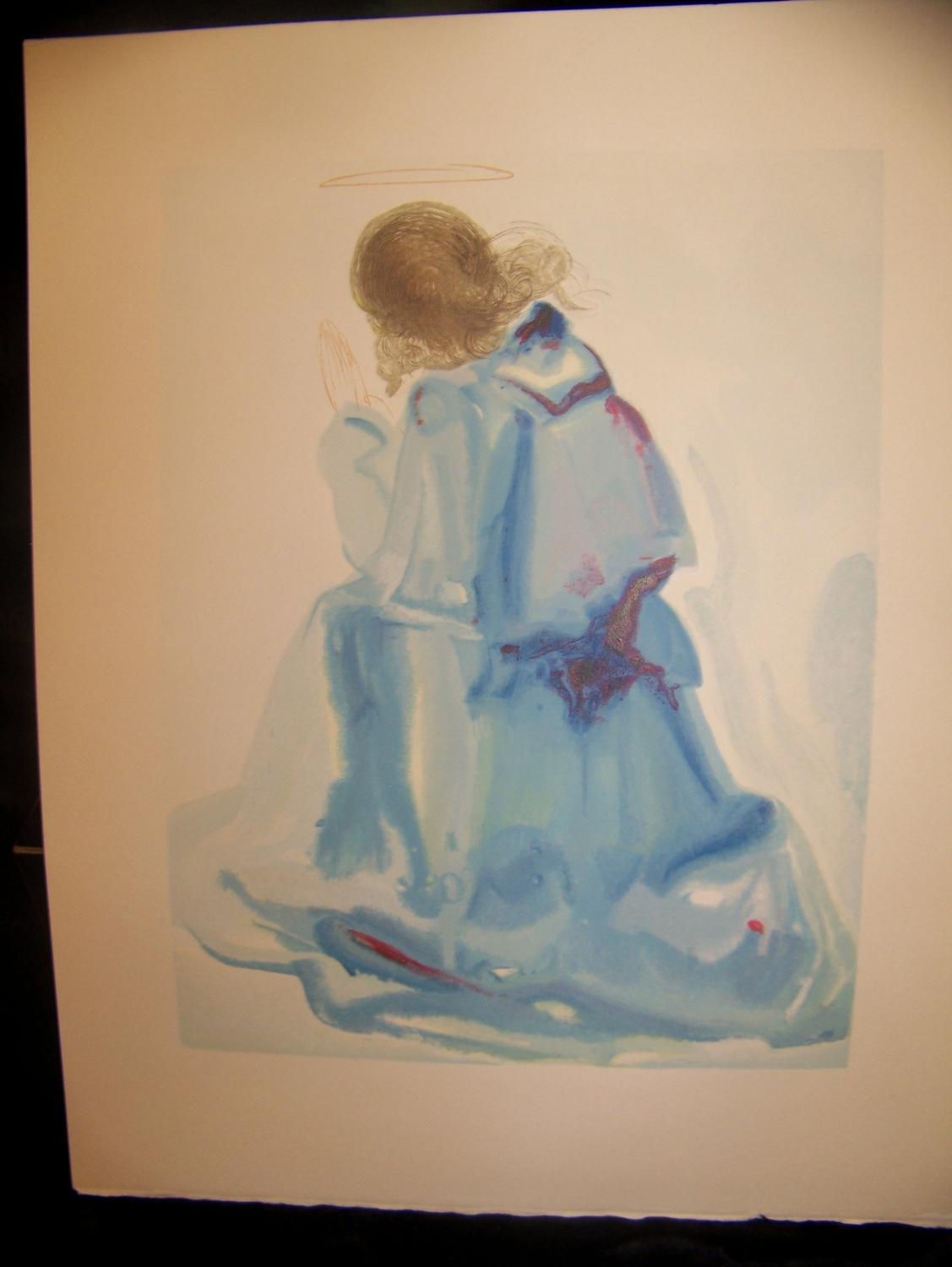 Salvador Dali The Angel Divine Comedy woodblock Paradise #2 from the ...