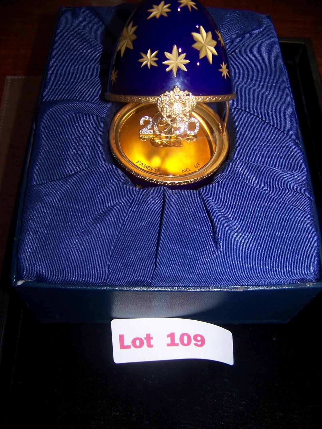 FABERGE COLLECTIBLE EGG. NO 65 IN BOX LIMITED EDITION-MILLENIUM