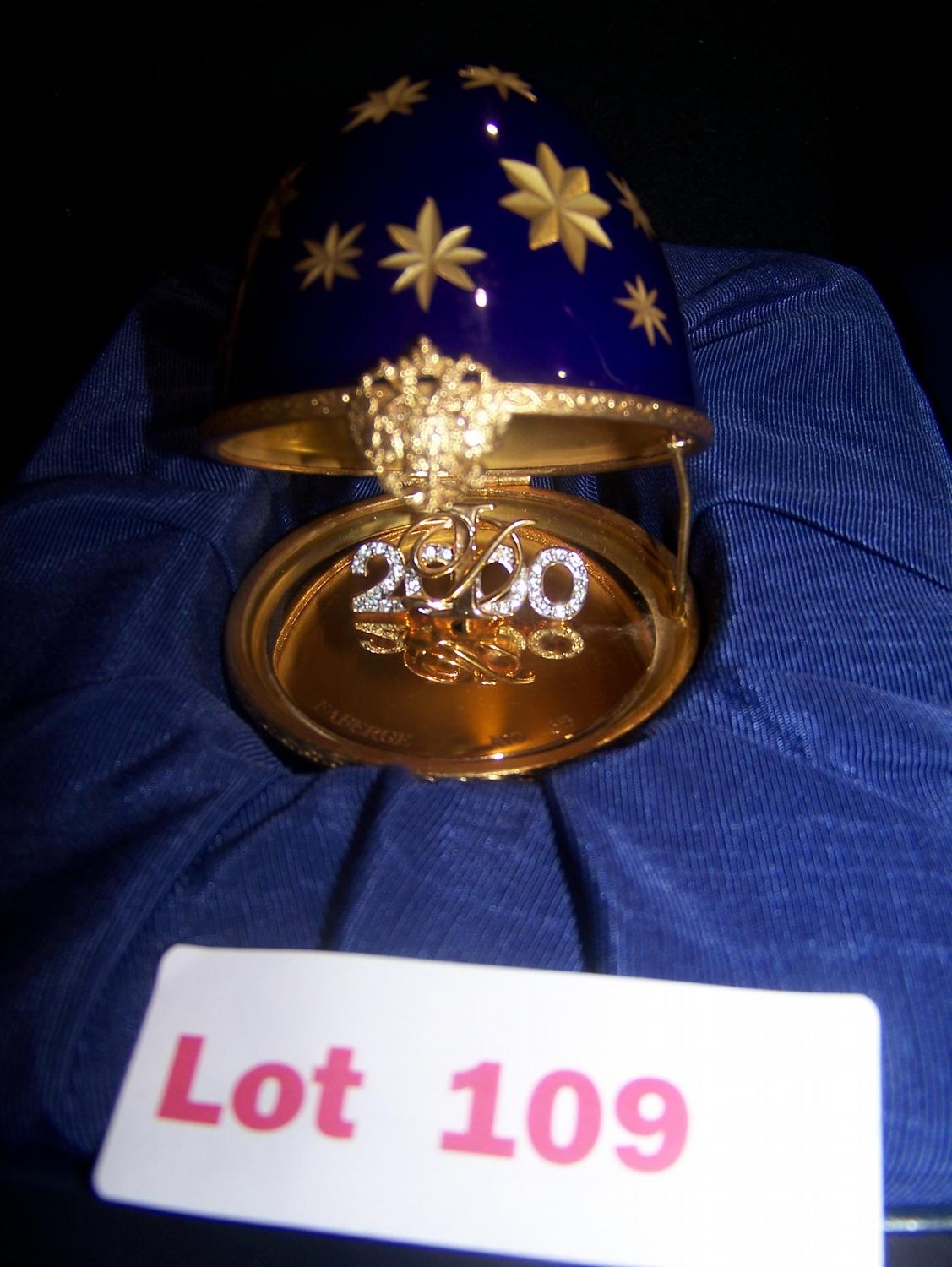 FABERGE COLLECTIBLE EGG. NO 65 IN BOX LIMITED EDITION-MILLENIUM