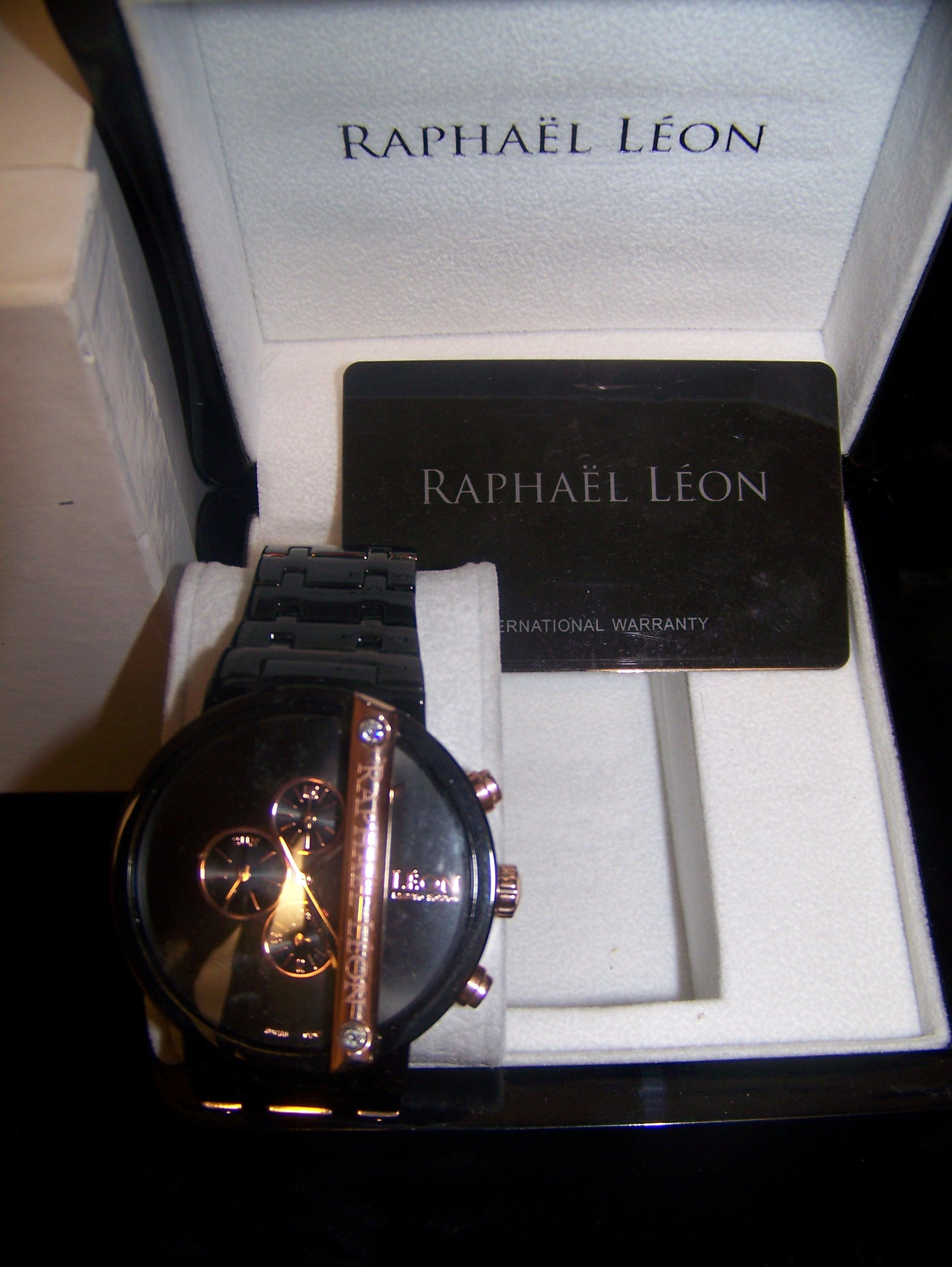 Mens Prodori Raphael Leon time piece in box with Appraisal for $23,599.