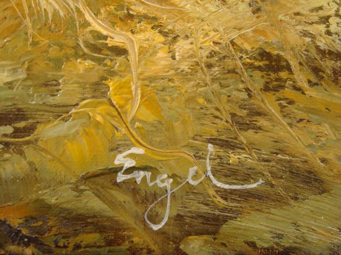 Engel Original Oil Painting Kentucky Autumn Nature Art