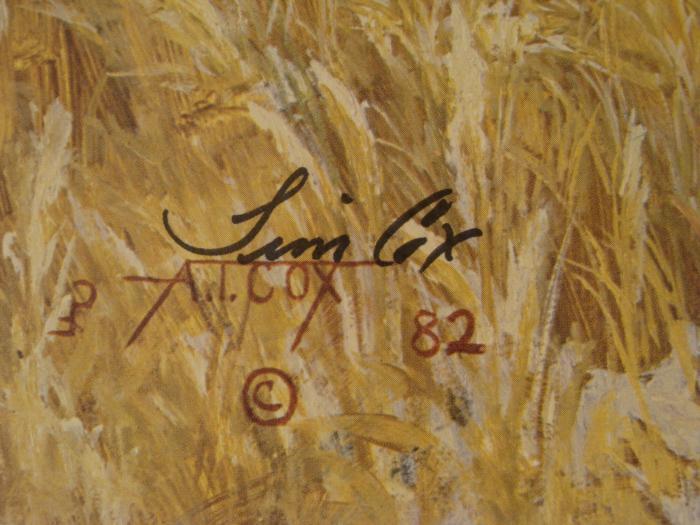 Tim Cox Signed Cowboy Art Print Spring Range