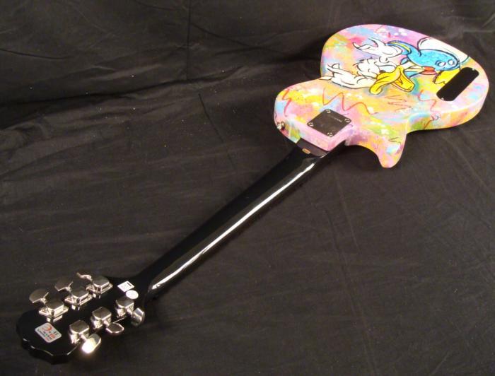 Duerrstein Orig Painted Mickey Mouse Donald Duck Guitar