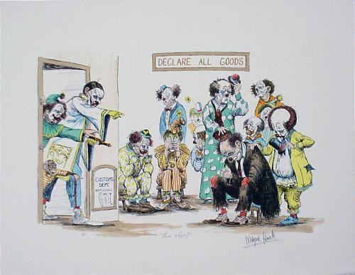 Wayne Howell Clown Caricature Fine Art Print YOUR NEXT