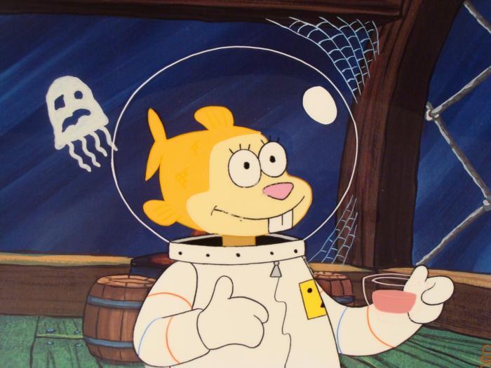 Background Spongebob Original Cel Halloween Production