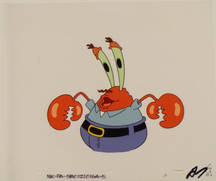 Very Pleased Mr Krabs Original Cel Animation Spongebob