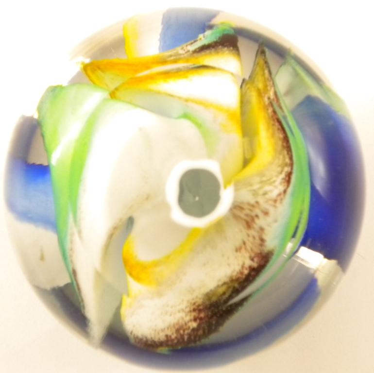 Signed Glass Paperweight