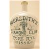 Pre-Prohibition Whiskey Jug "Meredith's Diamond Club Pure Rye 1880"