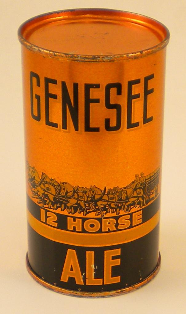 Genesee 12 Horse Ale Flat-Top Beer Can
