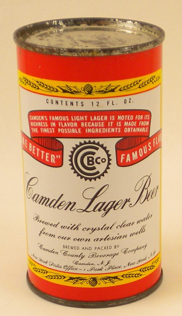 Camden Lager Flat-Top Beer Can