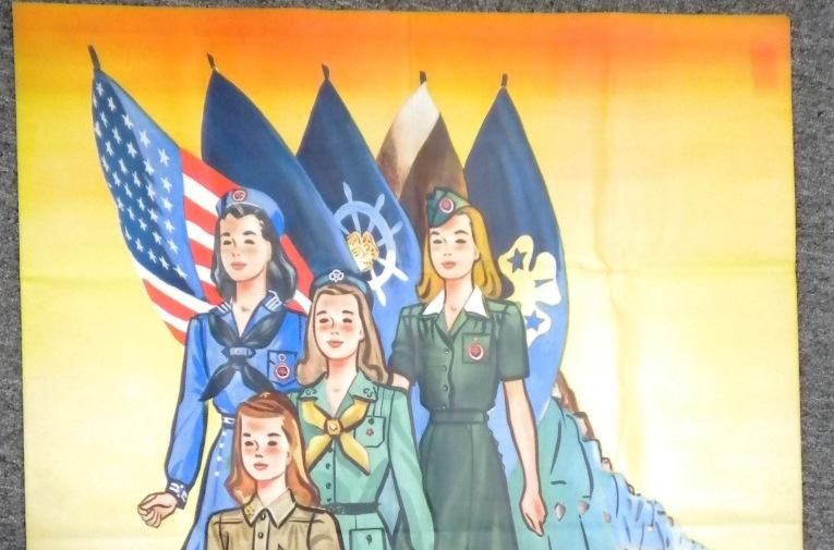 Vintage Girl Scout Poster 9580