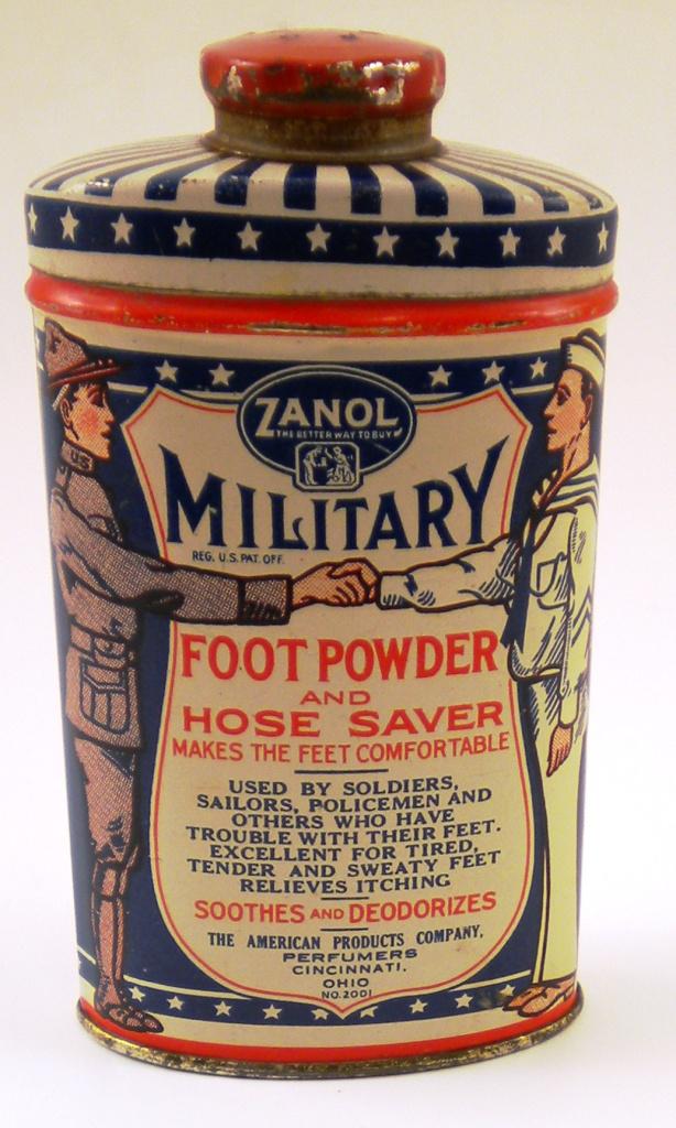 Military Foot Powder Tin