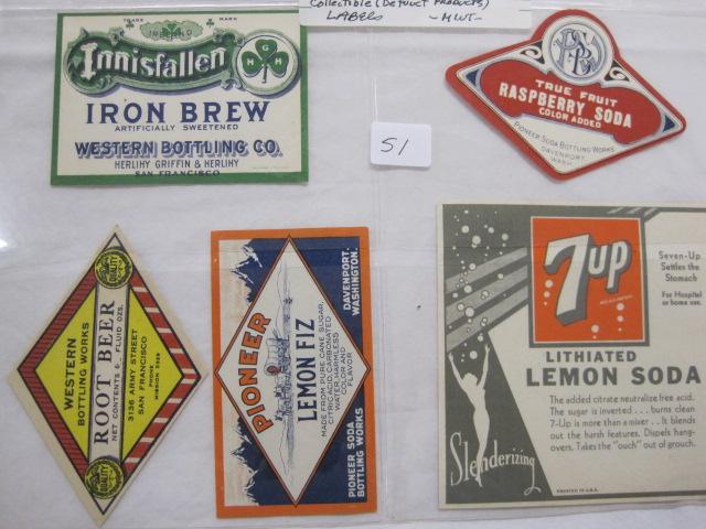 Vintage Soda Pop Labels