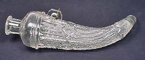 EAPG EARLY AMERICAN PATTERN GLASS POWDER HORN WALL