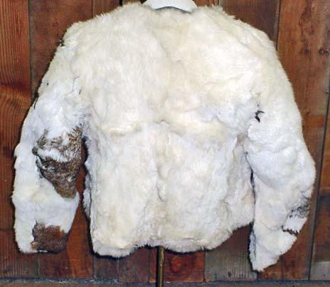 WW2 GERMAN EASTERN FRONT RABBIT FUR JACKET - MEDIU